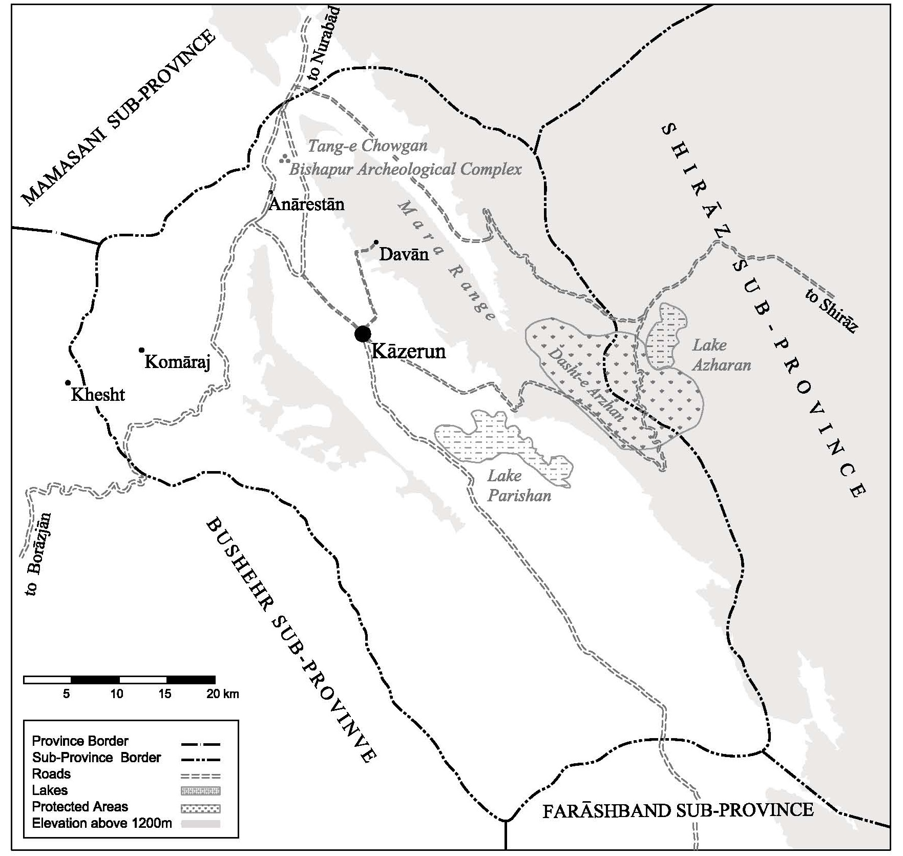 KAZERUN i. Geography – Encyclopaedia Iranica